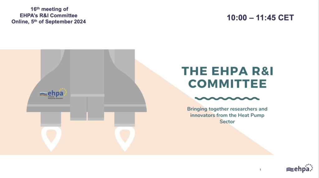 EHPA Research and Innovation Committee – European Heat Pump Association