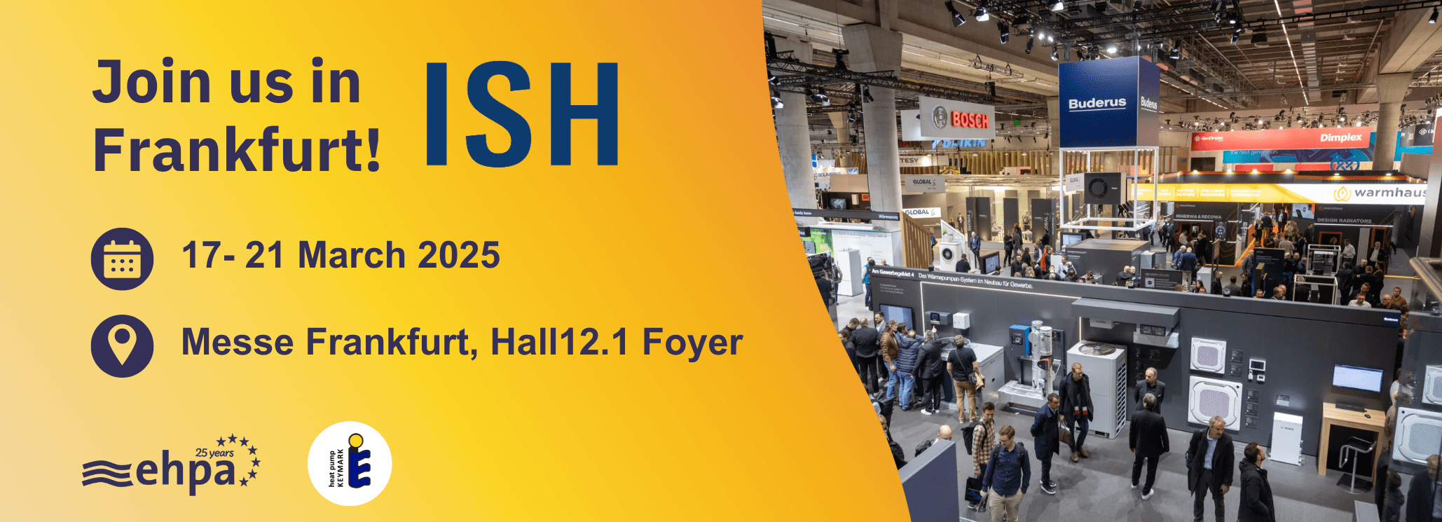 EHPA at ISH 2025: See you in Frankfurt! - European Heat Pump Association