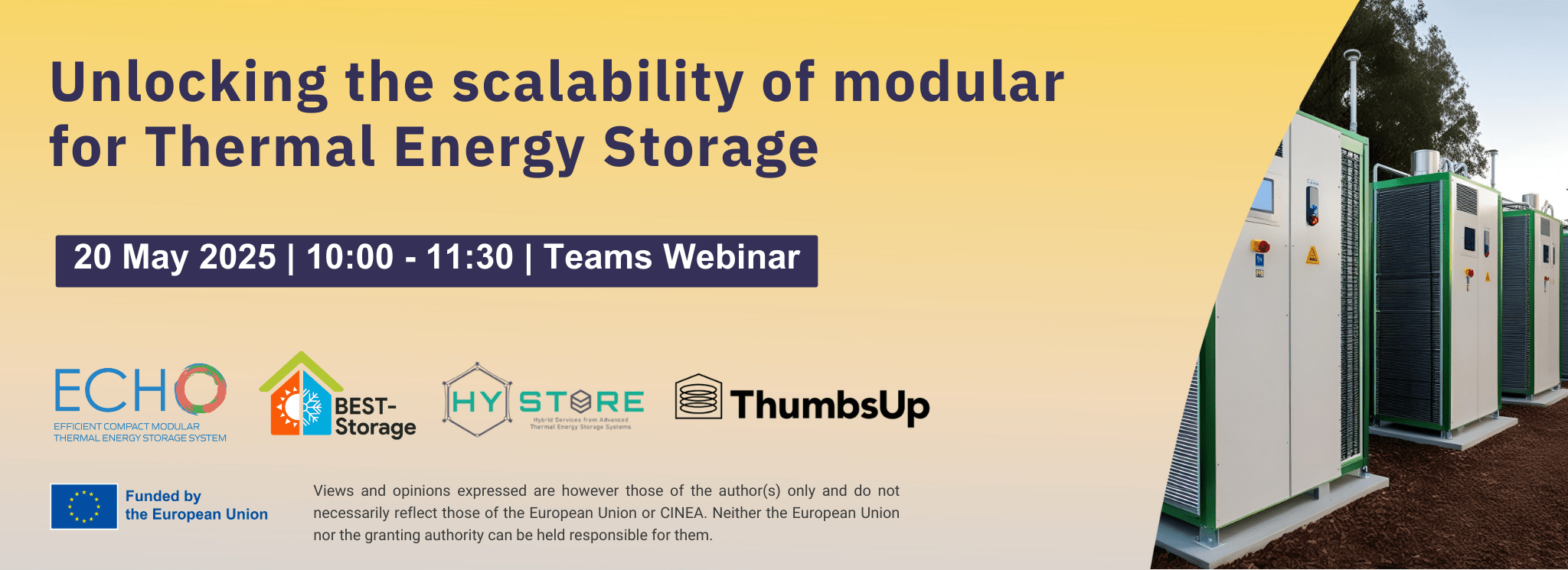 Unlocking scalability of modular for Thermal Energy Storage - European ...